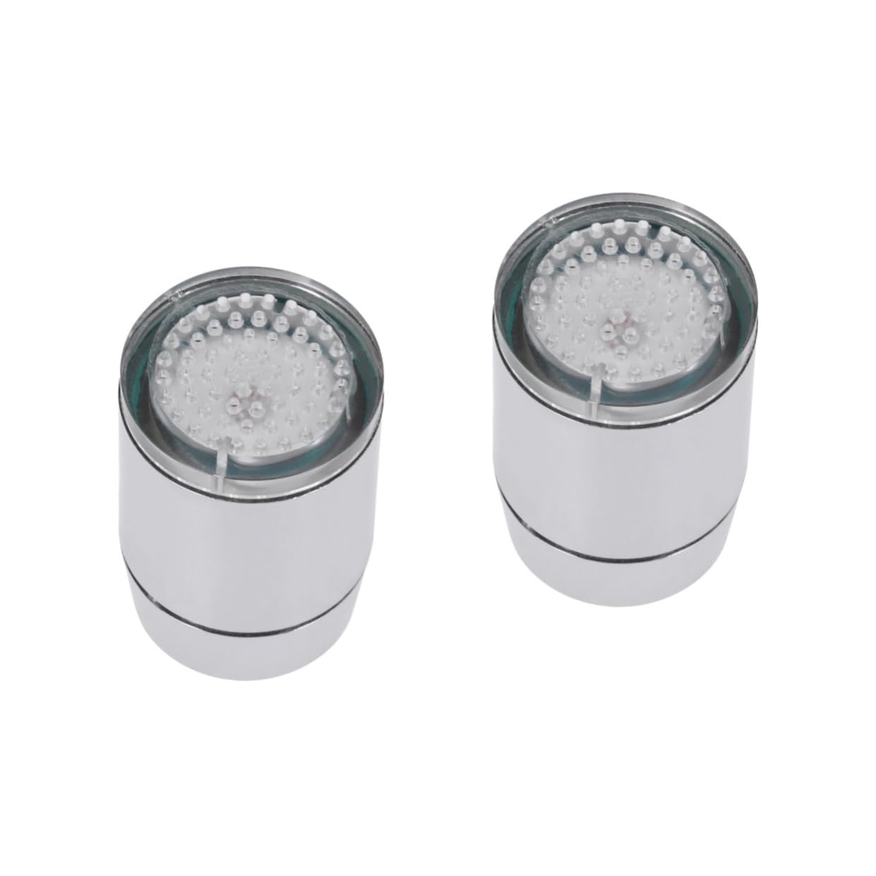 OSALADI 2pcs 7 Jump Change Tap Led Color Sink Faucet Kitchen Water Faucet Hot Cold Bath Faucets Bathroom Faucets Water Power Bathroom Sink Faucet 7-Color Tap Basin Faucet Light
