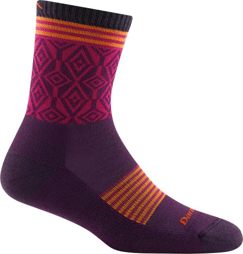 Darn Tough Women's Sobo Micro Crew Lightweight Hiking Sock (Style 1977) - Purple, Small