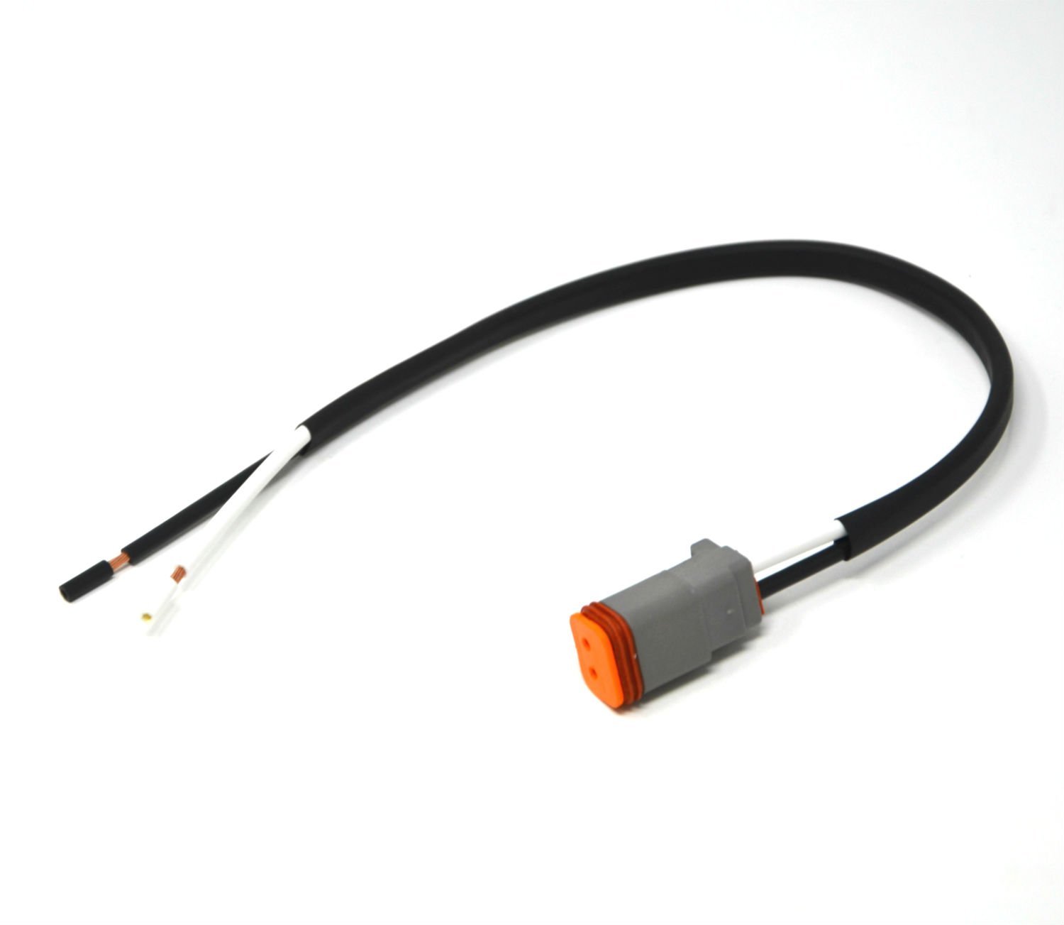 Deutsch Pigtail 2-pin 14AWG 12" Long, (Replaces Grote 68610) (Made in USA)