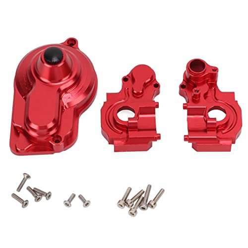 PenRux RC Rear Main Gear Cover, Durable Practical Rear Gear Box Housing Cover High Accuracy Lightweight for 1/18 RC Car (Red)