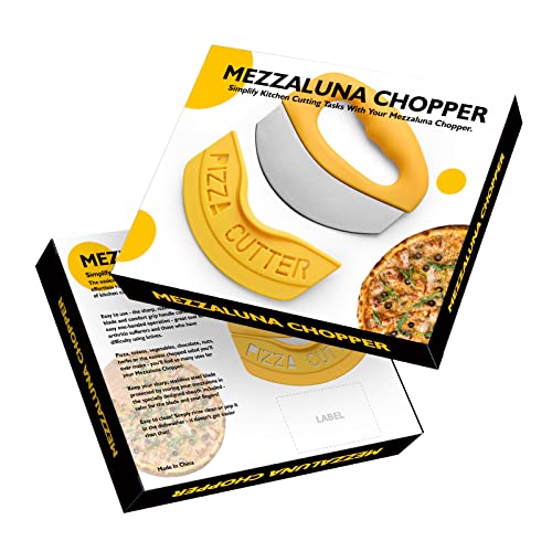 TACGEA Pizza Cutter, Sharp Blade Stainless Steel Pizza Cutter Slicer with Protective Sheath, Kitchen Tool