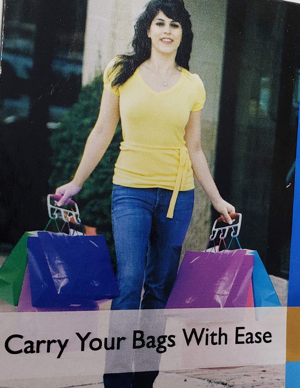 Grocery Bags Ergonomic Handle | Carrier Helper Grip Multiple Shopping Bag 3 Each Holder ( 4 Pack)
