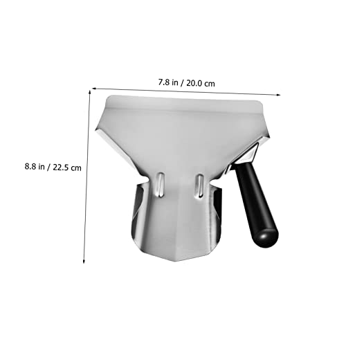 UPKOCH 2pcs Popcorn Shovel Stainless Steel Spoon Candy Popcorn Chip Popcorn Bagger Utility Scooper Stainless Steel Small Spoon Popcorn Machine Supplies Food Dispensing Tool Dry Food Scoop