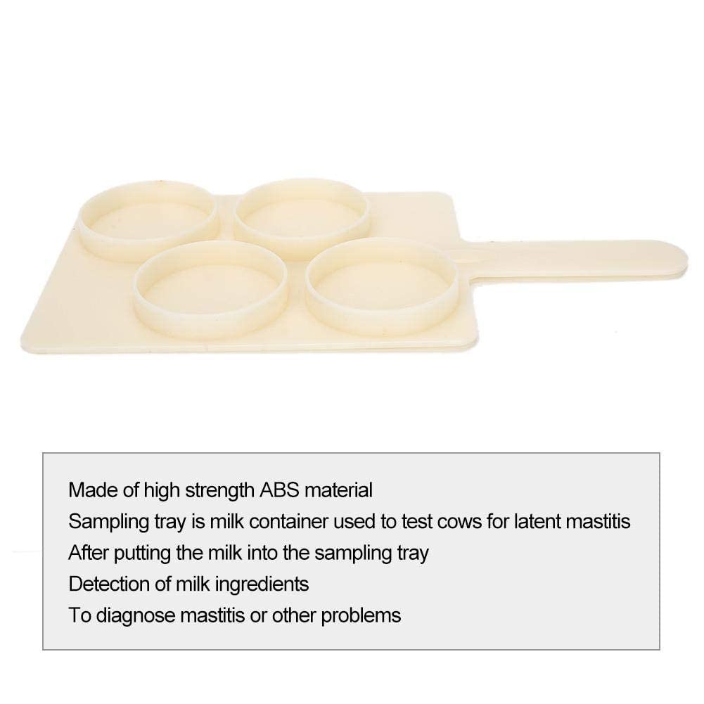 Milk Sampling Tray, HL-MP47B ABS Milk Collection Sampling Tray Cattle Farm Laboratory Mastitis Test Board for Animal Husbandry Supplies