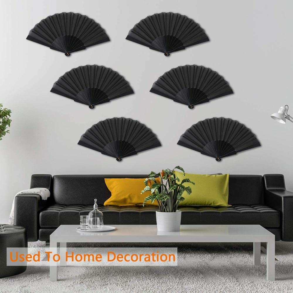 Folding Fan Handheld, 2Pc Folding Hand Fan Elegant Floral Red Silk Fans Exquisite Large Portable Chinese Fan Summer Handmade Home Decorative Folding Fans for Dance Wedding
