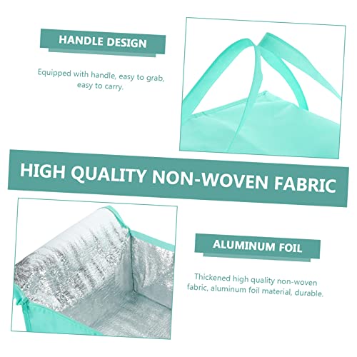 UPKOCH Insulation Bag Cooler Bag Handbag Storage Organizer Insulated Bags for Food Tote Bag Backpack Pizza Food Delivery Tote Delivery Handle Container Window Cooler Bag Fabric