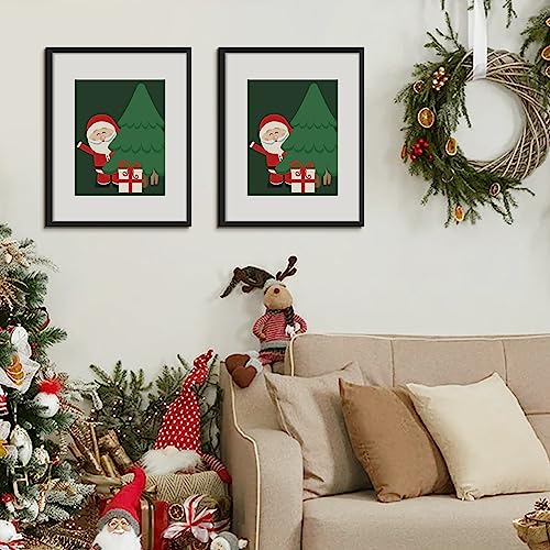 upsimples 16x20 Picture Frame Set of 5, Display Pictures 11x14 with Mat or 16x20 Without Mat,Wall Gallery Poster Frames,Black