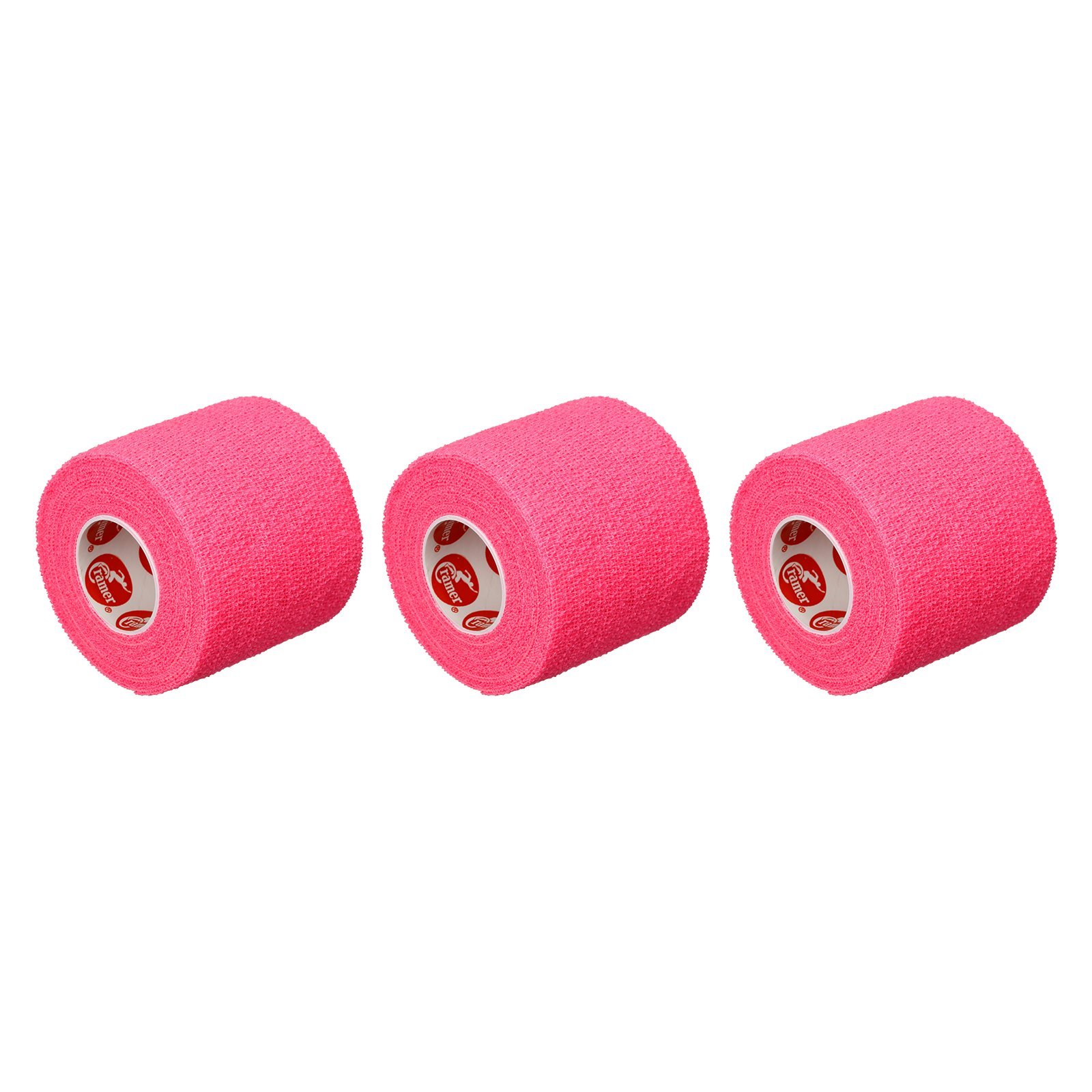 Cramer Eco-Flex Self-Stick Stretch Tape, Cohesive Tape, Flexible Elastic Sports Tape, Athletic Training Room Supplies, Easy Tear & Self-Adherent Bandage Wrap, Single 5 Yard Roll, Pink