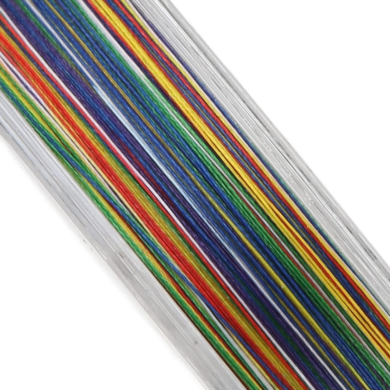Fishing Line, PE Fishing Lines Bite Resistant Smooth 1 Meter 1 Color for Large Reservoirs(0.8)