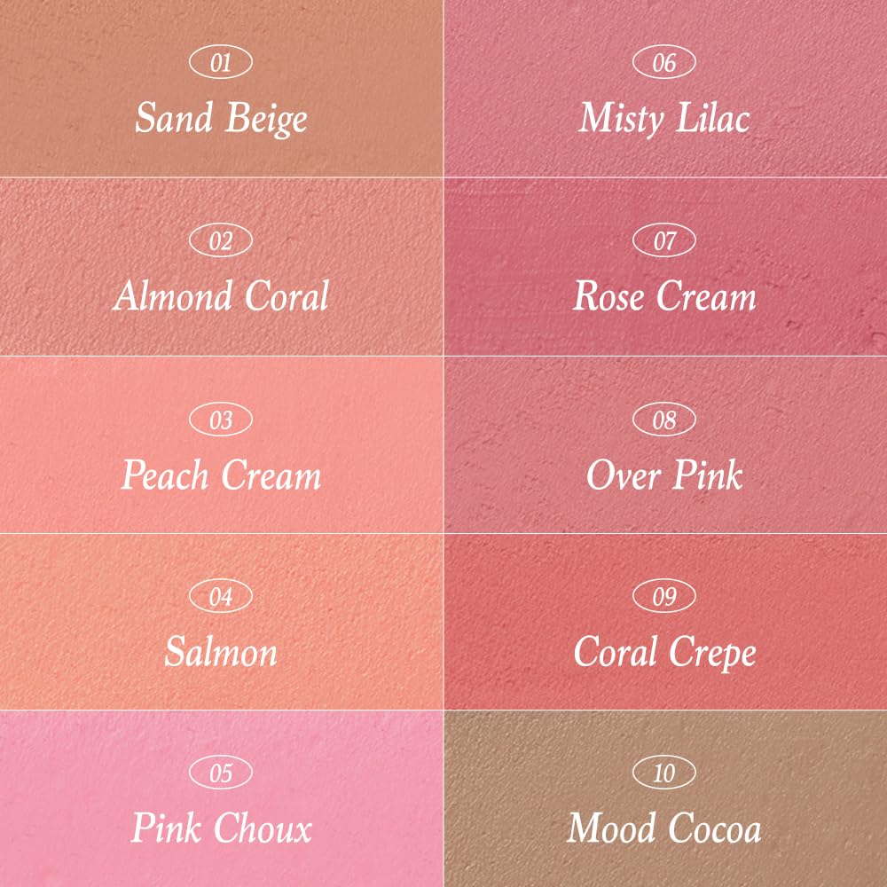 dasique Mood Blur Lip Pencil | A smooth creamy texture with hydration | Multipurpose for cheeks | Vegan (07 Rose Cream)