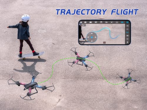 UranHub Drone with Camera for Beginners, 2K HD Camera FPV Drone for Adults with Altitude Hold, Headless Mode, Gesture Control, Voice Control and Trajectory Flight
