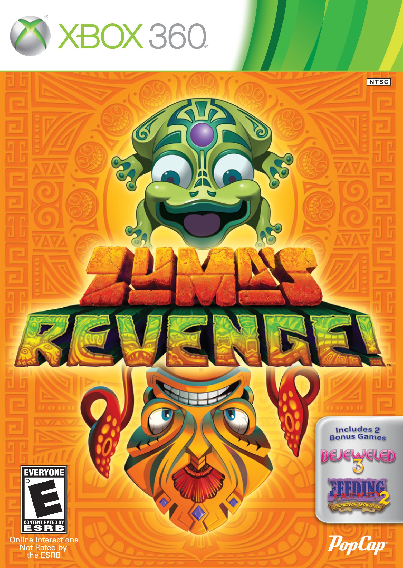 Zuma's Revenge! with Bejeweled 3 and Feeding Frenzy 2 - Xbox 360