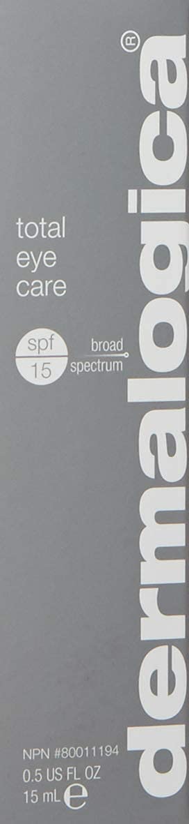 Dermalogica Total Eye Care SPF15 (0.5 Fl Oz) Eye Cream with SPF - Prevents UV Damage While Reducing Puffiness, Fine Lines, and Dark Circles