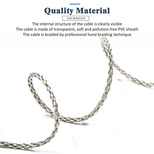 GUCraftsman OTG Cable iOS to Type C/USB C Headphone Amplifier Cable 6N Single Crystal Silver for FiiO BTR5 Q1 Q3 Q3s Qudelix 5K xDuoo Link2 XD-05PLUS E1DA 9038G3 9038S 9038D for iPhone iPad iPod Touch