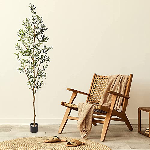 Nearly Natural 82” Olive Artificial Silk Trees Green