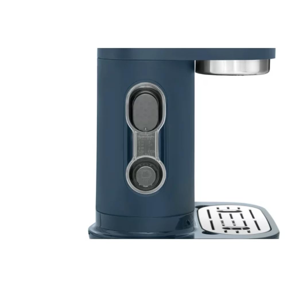 Mr. Coffee 3-in-1 Single-Serve Frappe, Iced & Hot Coffee Maker & Blender w/Reusable Filter, Scoop, Recipe Book, 2 Tumblers, Lids and Straws, Navy Blue
