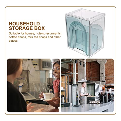 Plastic Tea Bag Organizer Clear Tea Bag Holder for Kitchen Pantry Cabinets Countertops Sugar Packet Coffee Condiment Spices Pouches Blue