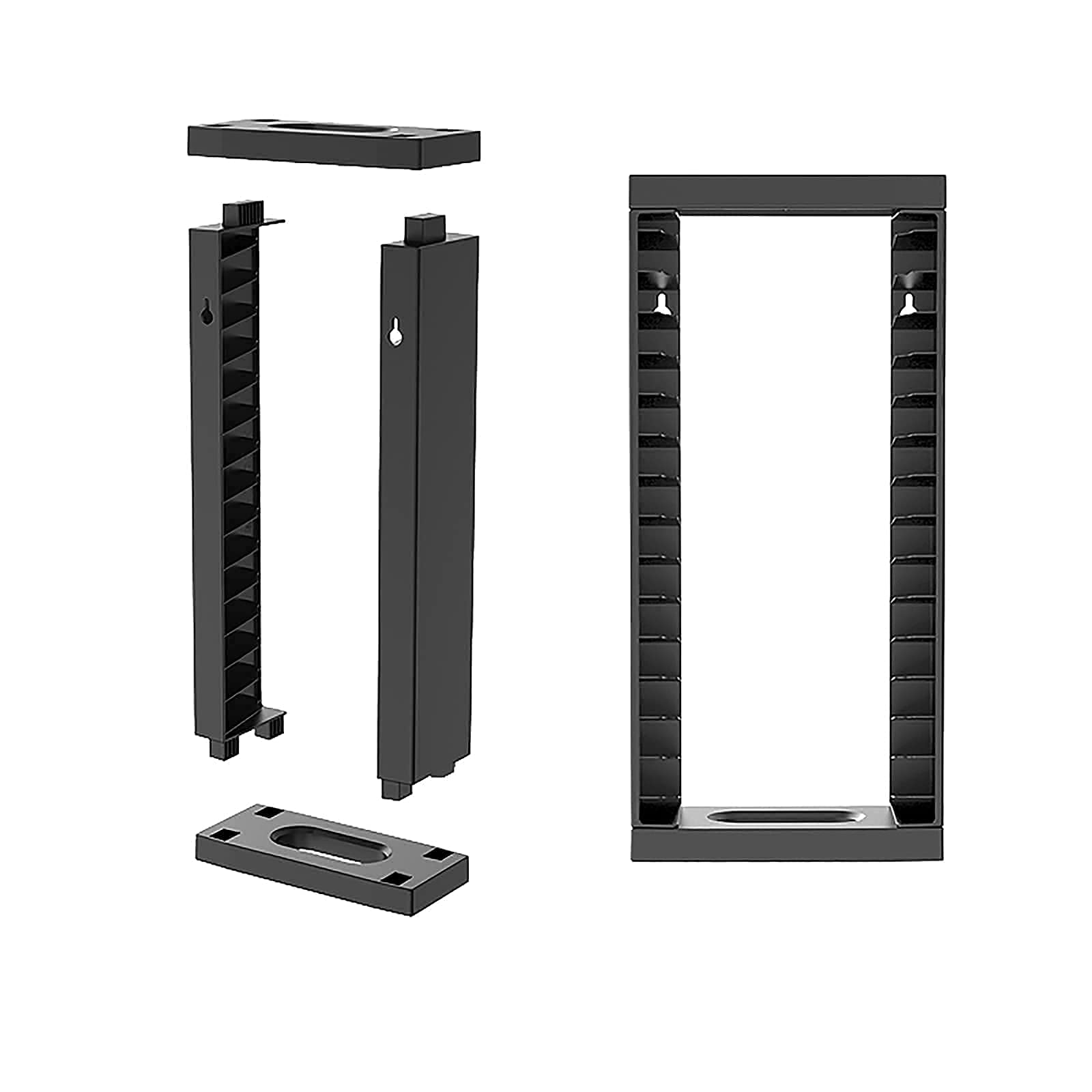 ECHZOVE Xbox Game Case Storage Wall Mount, Xbox One Game Holder Wall Mount Compatible with Xbox Series X/S Games PS5 PS4 Games (Up to 14 Game Boxes)