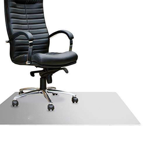 Floortex Cleartex Megamat Heavy-Duty Polycarbonate Mat for Hard Floor/All Carpet, 46 X 53, Clear
