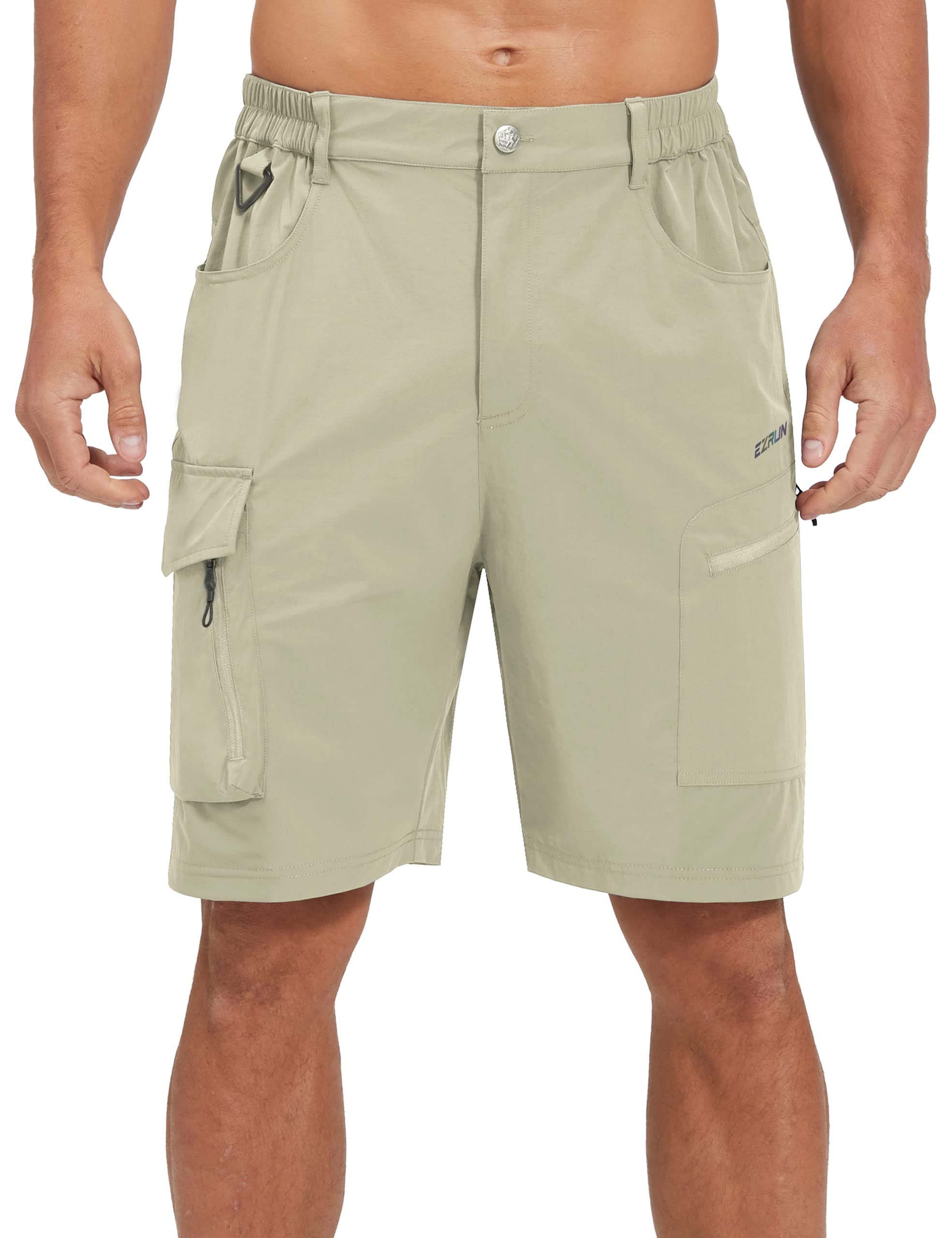 EZRUN Men's Hiking Cargo Shorts Quick Dry Golf Outdoor Work Tactical Shorts with Multi Pocket for Fishing Travel
