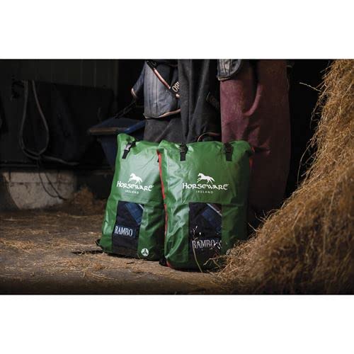 Horseware Ireland Rambo Supreme Turnout Lite 0g, Color: Navy/Burg,DustyBlu&NVY, Size: 81 (AAASA0-BQDB-81)