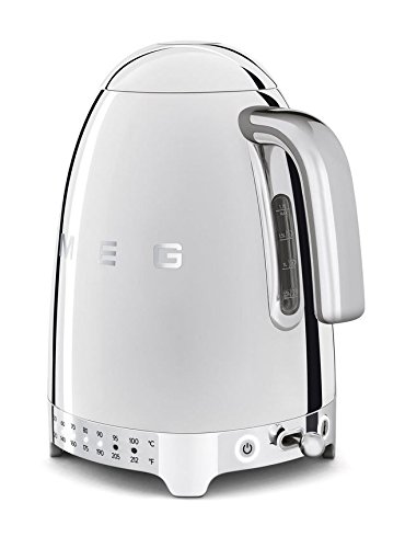 Smeg KLF02SSUS 50's Retro Style Variable Temperature Kettle, Polished Stainless Steel