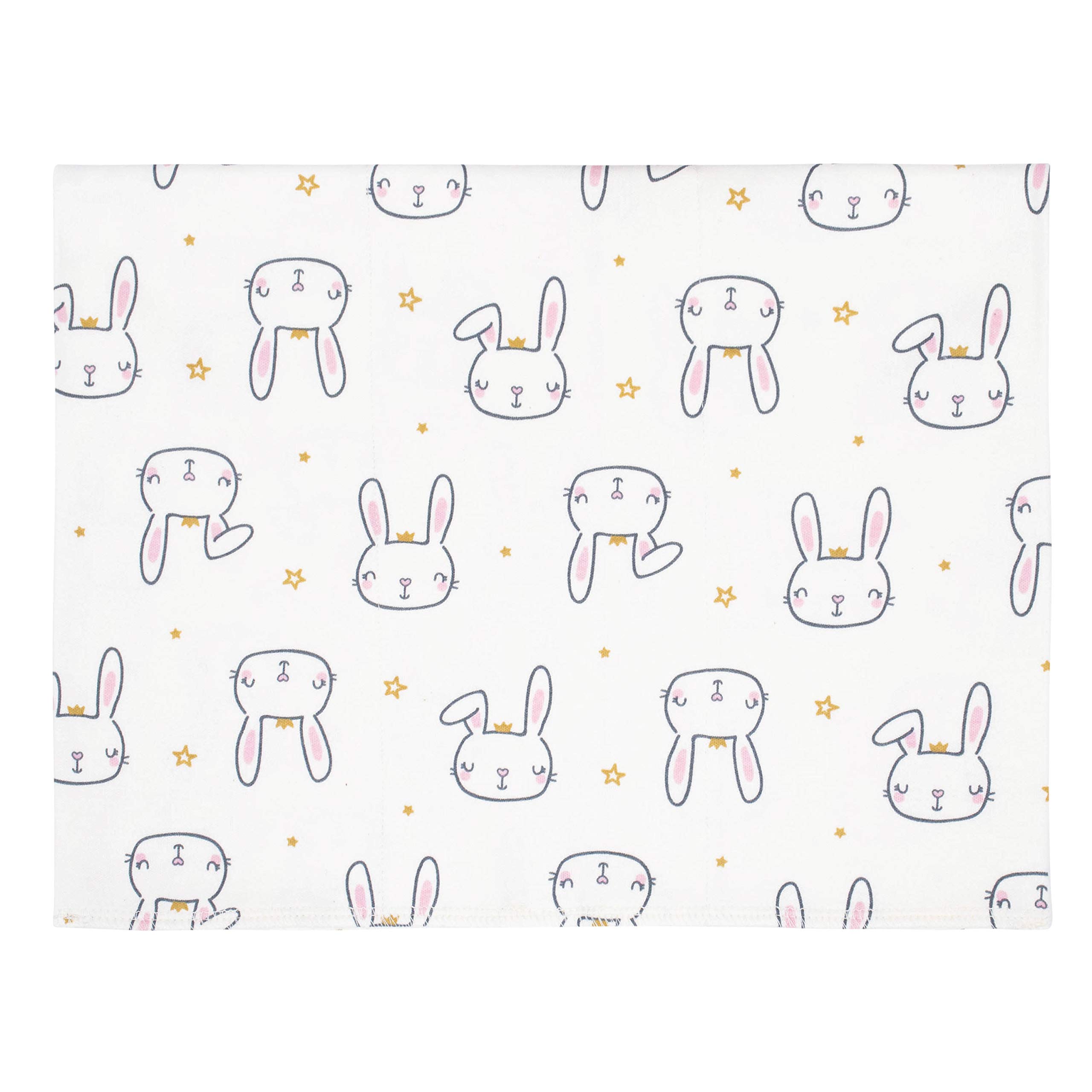 Gerber Unisex-Baby 3-Pack Cotton Flannel Burp Cloths Handkerchief, Princess Pink, 20 x 40 US