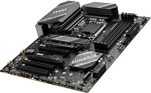 MSI B760 Gaming Plus WiFi Gaming Motherboard (Supports 12th/13th Gen Intel Processors, LGA 1700, DDR5, PCIe 4.0, M.2, 2.5Gbps LAN, USB 3.2 Gen2, Wi-Fi 6E, ATX)