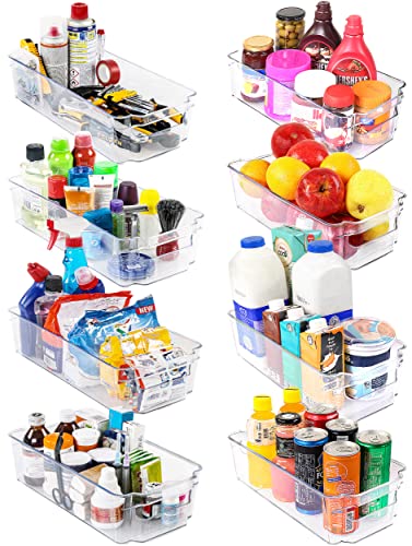 Utopia Home Pantry and Fridge Organizers, Pack of 16 β BPA Free Clear Plastic Storage Bins for Freezers, Kitchen Countertops and Cabinets
