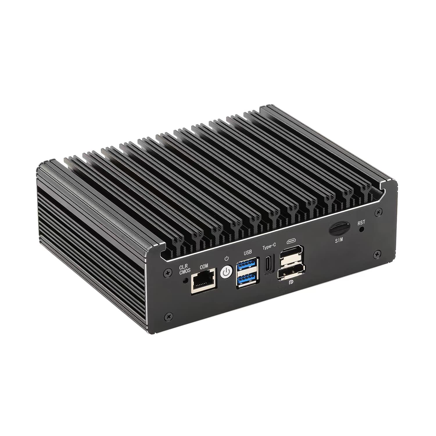 HUNSN Micro Firewall Appliance, Mini PC, OPNsense, VPN, Router PC, Intel Pentium Silver N6000, RS41, AES-NI, 4 x 2.5GbE I226-V, Console, Type-C, HDMI, DP, 16G RAM, 64G SSD