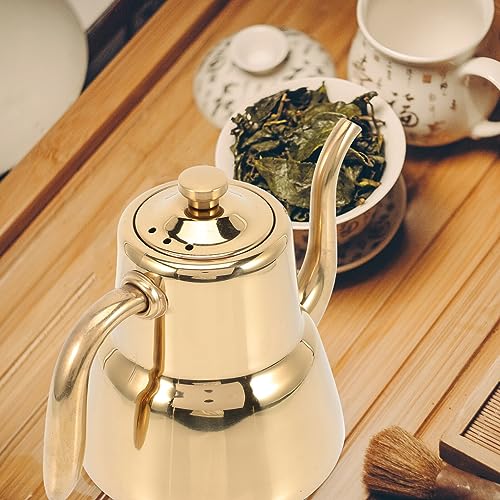 HEMOTON Kettle stovetop filter teapots tea pots iced tea maker teapot with infuser hotpot camping stove camping water jug camping coffee pot vinegar bottle Stainless steel olives