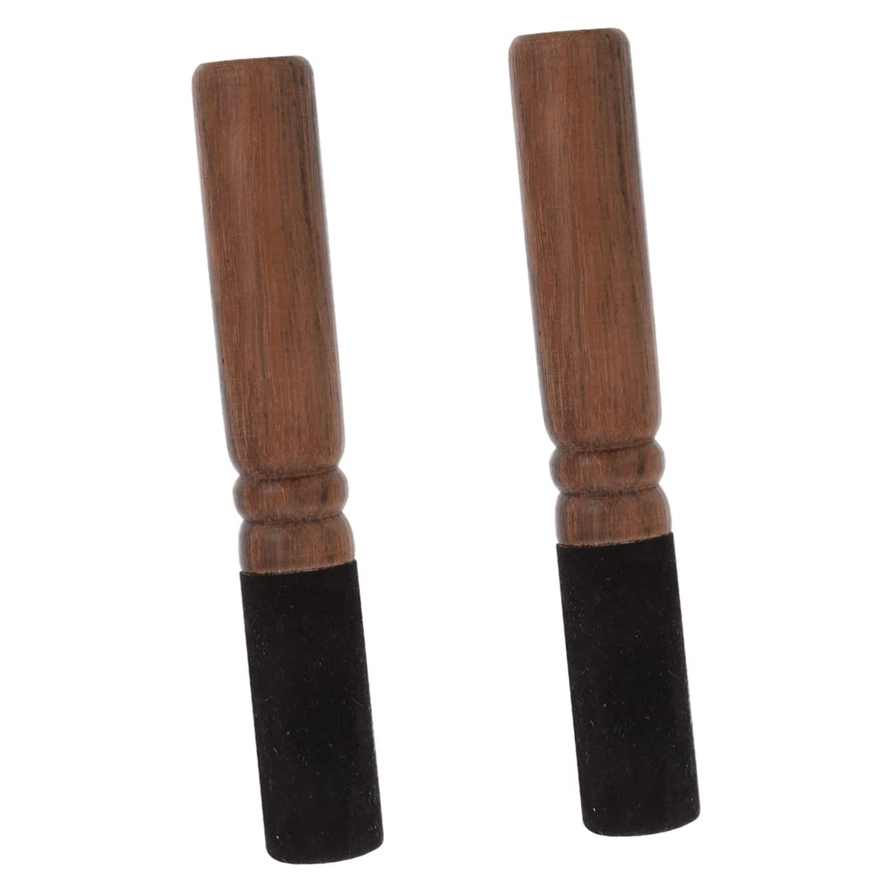 EXCEART 2pcs Stick Wooden Singing Bowl Mallet Wooden Pounding Mallet Nepal Bowl Mallet Sound Bowl Mallet Wood Tools Mini Tools Mini Toys Singing Bowl Parts Pu Replace Buddha Sound Bowl