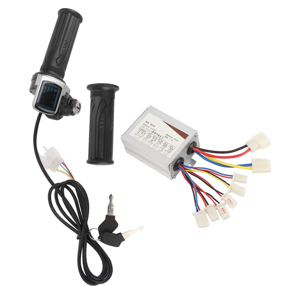 Dilwe 36V 350W Electric Throttle Grip with Lock Controller Accessory,Electric Bike and Spare Parts