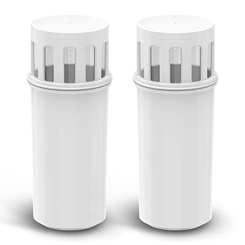 MeiXiu Standard Water Filters Replacement for Pitchers , BPA Free Removes Fluoride, Chlorine, Lead, Heavy Metal Improve Taste, 2 Count