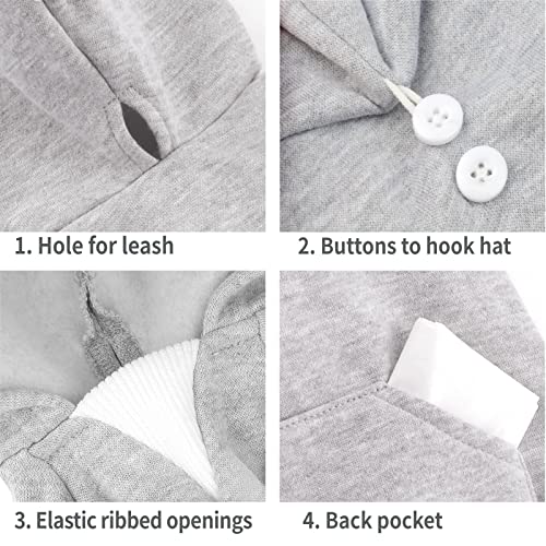 πππ πππππππ Frienperro Dog Clothes for Small Dogs Girl Boy, 100% Cotton Small Dog Hoodie, Chihuahua Clothes Pet Cat Winter Warm Sweatshirt Sweater, Teacup Yorkie Puppy Clothing Coat Costume