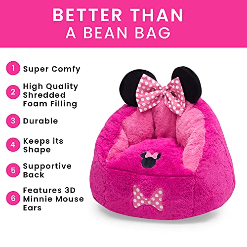 Disney Minnie Mouse Cozee Figural Chair by Delta Children, Toddler Size (for Kids Up to 6 Years Old)