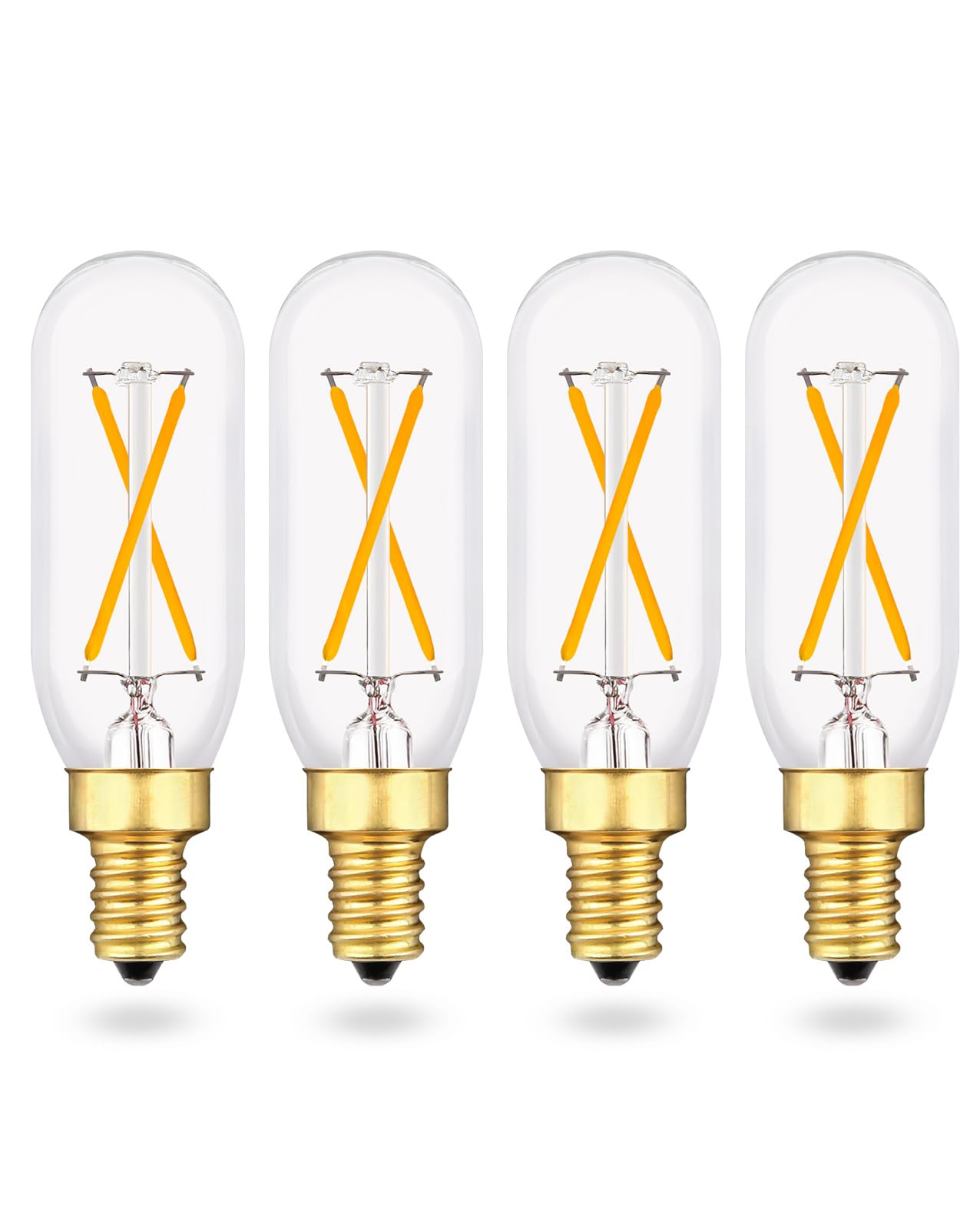 Dimmable T6 LED Bulb, 40W Candelabra Light Bulbs 3000K Soft White, Clear 4W T8 E12 Edison Bulbs, Small Filament LED Light Bulb for Chandelier, Ceiling Fan, Pendant,Wall Sconce Fixtures, 6 Pack