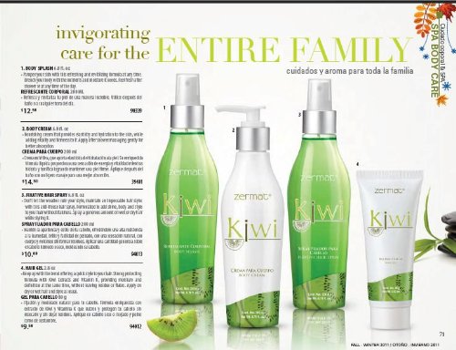 Zermat Perfum Body Fresh with Kiwi Extract,6.76oz Perfume Corporal Refrescante 200ml