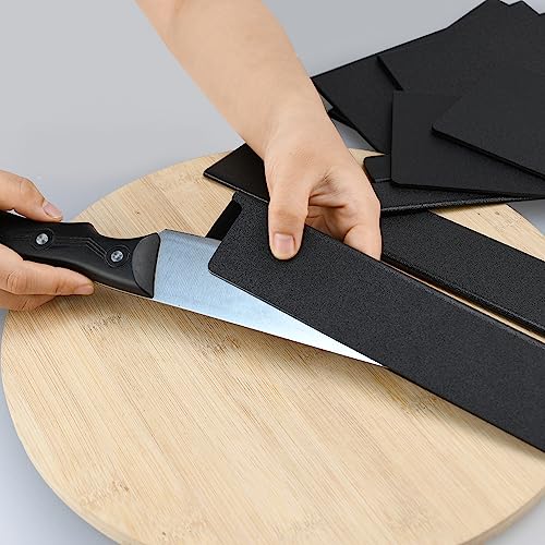 Knife Guards, 2/4/5/10/20pcs 4.7in - 12.2in Universal Knife Edge Guards, Non-BPA Knife Sheath, Waterproof Abrasion Resistant Felt Lined Knife Cover Sleeves Knife Protectors(2pcs 8.7" × 2")