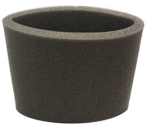 HASMX Small Foam Filter Sleeve Replacement for Shop Vac Type CC 9052600 90526 905-26 905-26-00 Wet/Dry Vacuum 1-5 Gallon Portable, Black (1-Pack)