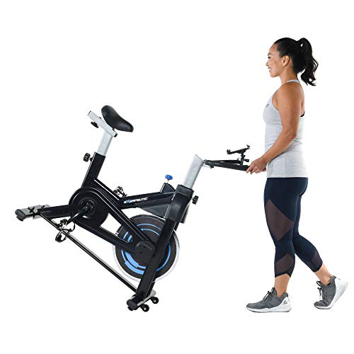 Exerpeutic Indoor Stationary Bike - Stationary Bikes for Home with Bluetooth Smart Connect - Spin Bikes for Home Designed to Work with the MyCloudFitness App for Custom Cardio Training and Tracking