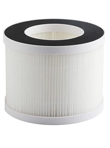 HEPA Air Purifier for Home Bedroom by De.Life Air Filter for Smoke, bedroom air purifer Allergies and Pet Dander with 7 Color UV Light Sanitizer, Quiet Air Cleaner Eliminate Pet Odor, Dust, Pollen, Desktop or Office, 4 Speeds and Sleep Mode