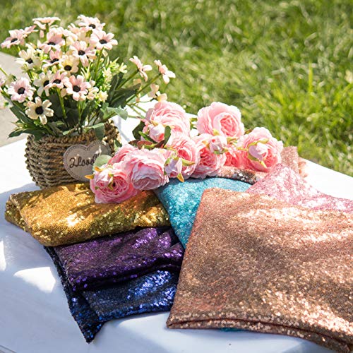 JYFLZQ Gold and Burgundy Sequin Backdrop Curtains 4 Set Glitter Photo Booth Backdrop for Photoshoot Photography Sparkly Shimmer Background for Parties Wedding