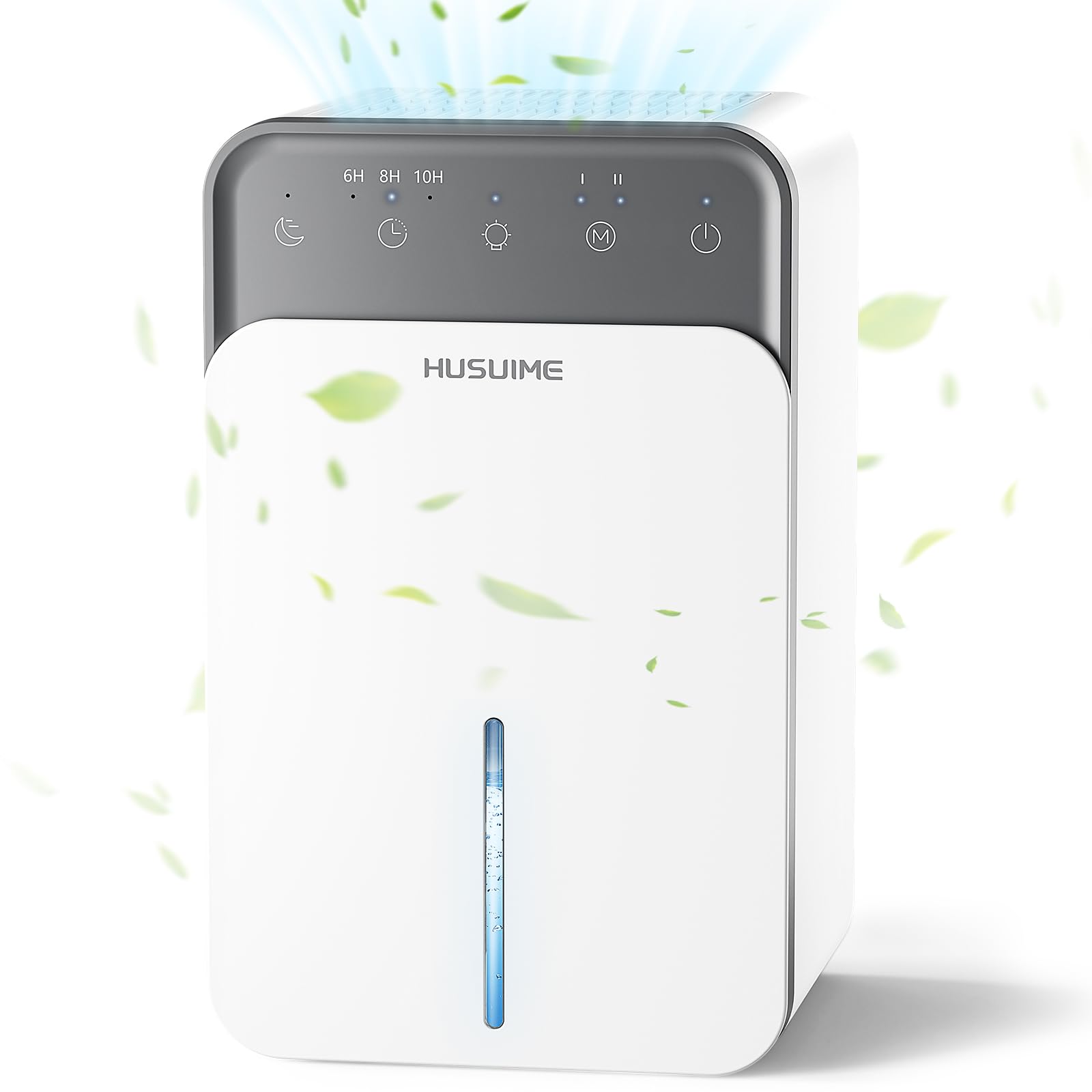 HUSUIME Dehumidifier, 50 OZ Dehumidifier for Bedroom, Quiet Dehumidifier with Timer Sleep Mode, Auto Defrost, 7 Colors LED Light and Auto Shut Off Function Small Dehumidifier for Bathroom, RV, Closet
