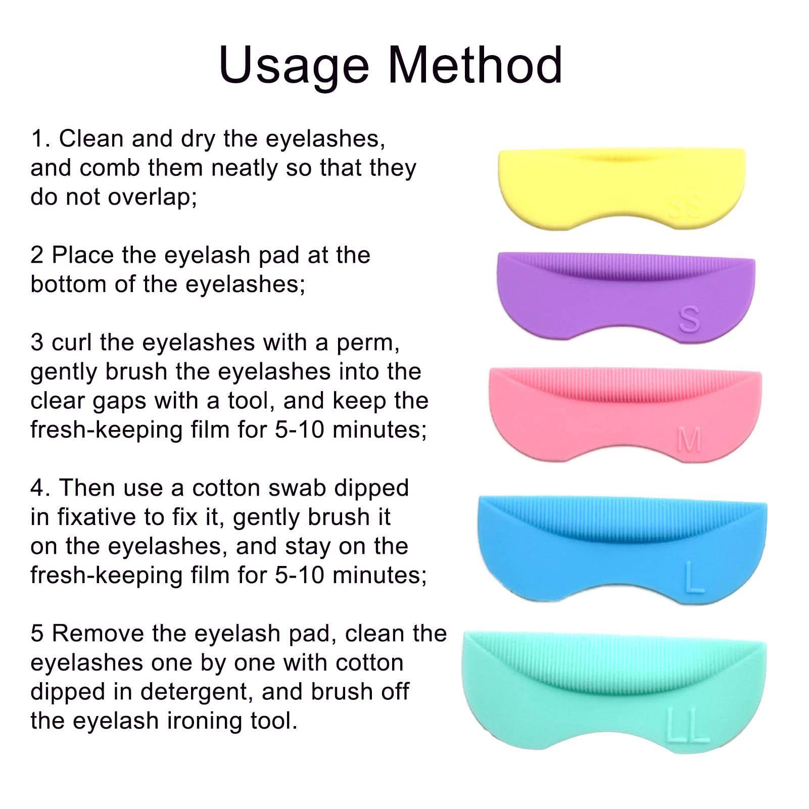 Eyelash Perm Pads, Reusable Eyelash Perm Silicone Pads - Environmentally Female Cosmetics Makeup for Personal Eyelash Curling, Beauticians, and Beauty Salons