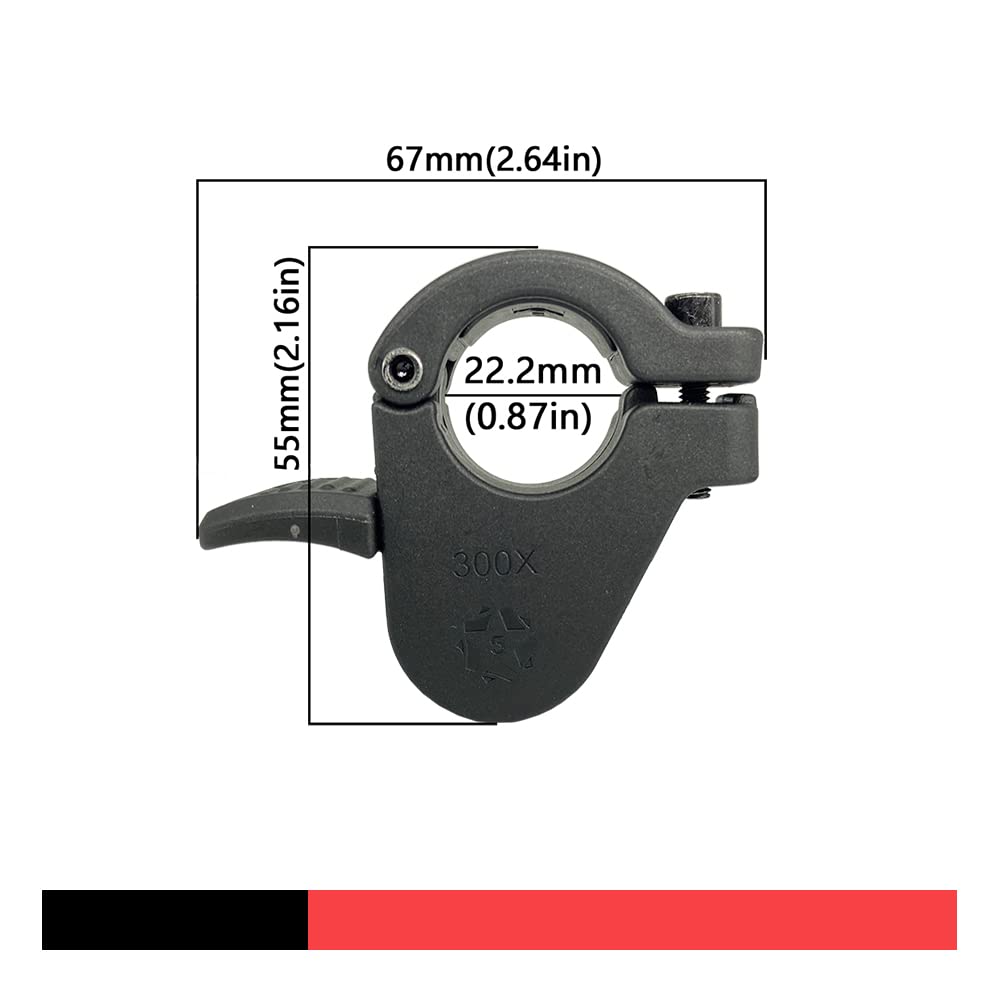 Ebike Thumb Throttle 300X,Compatible with Left and Right-Handed,Quick Install 12V-72V Universal Voltage Electric Bicycle Conversion Kit Accessories