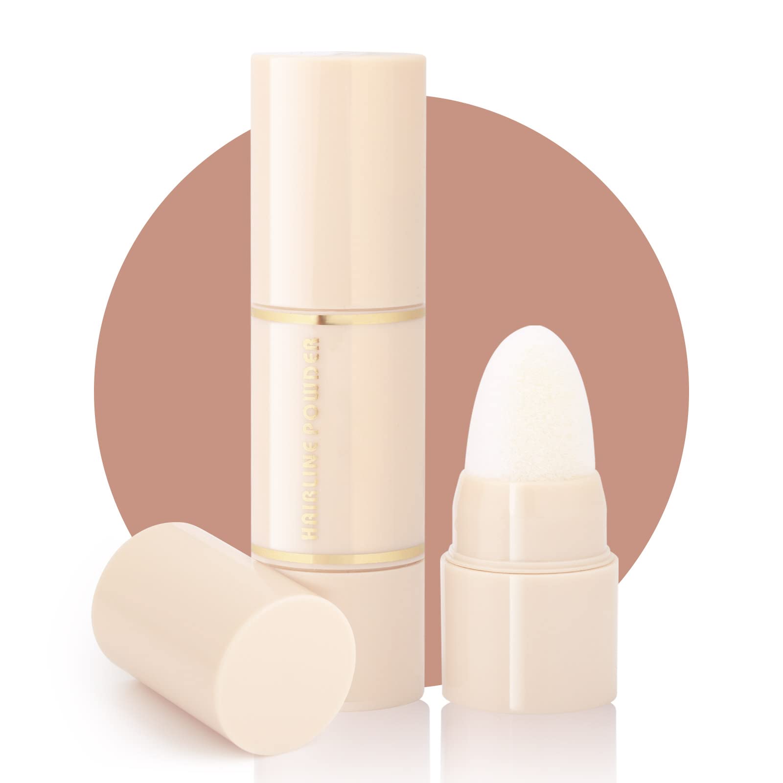 Hairline Powder Stick Hair Root Touch Up Hairline Shadow Instantly Hair Color Shadow Cover Thin Hair Root Concealer(Light Brown)