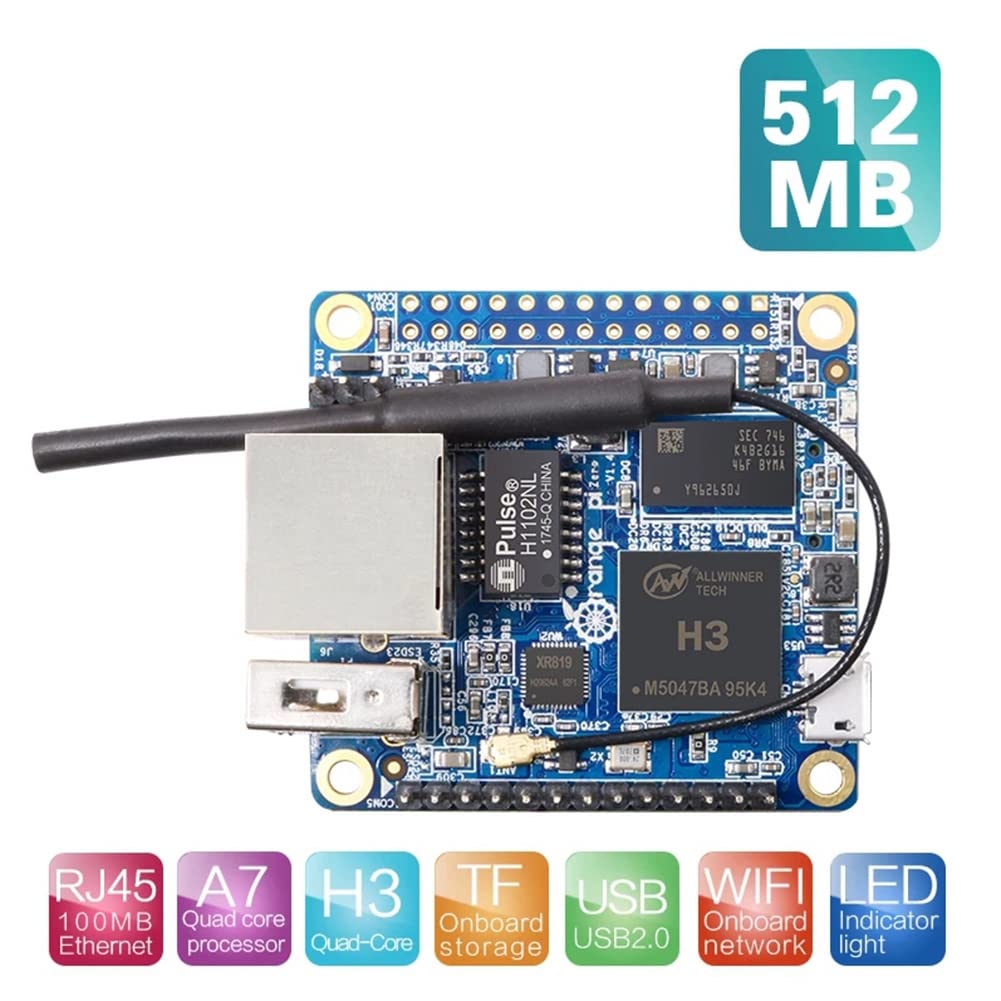 Jteyult for Orange Zero 512MB H3 -Core Development Board,-Source Single Board Computer, Run Android 4.4,