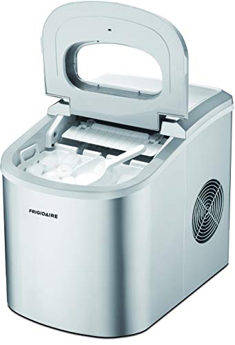Frigidaire EFIC102 Counter Top Ice Maker, Silver, 26lb per day