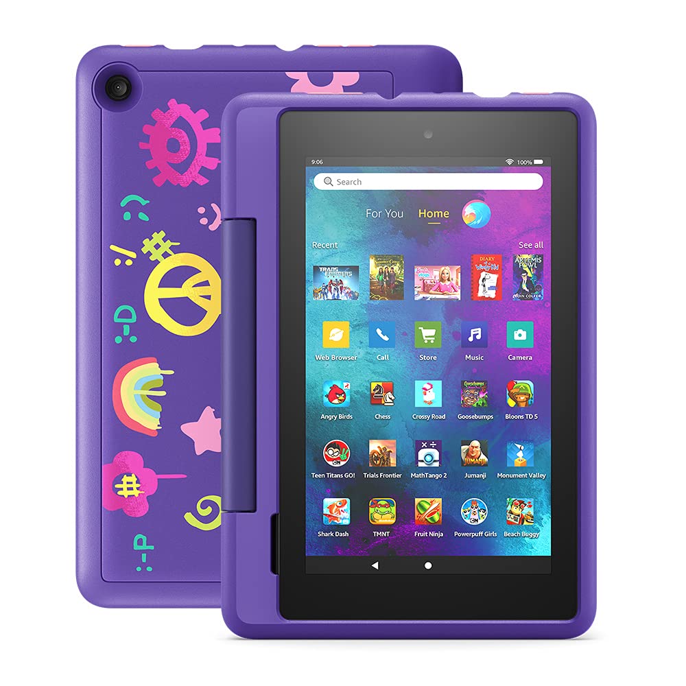 Fire 7 Kids Pro tablet (16 GB, Doodle) with Kids Headset + Sleeve